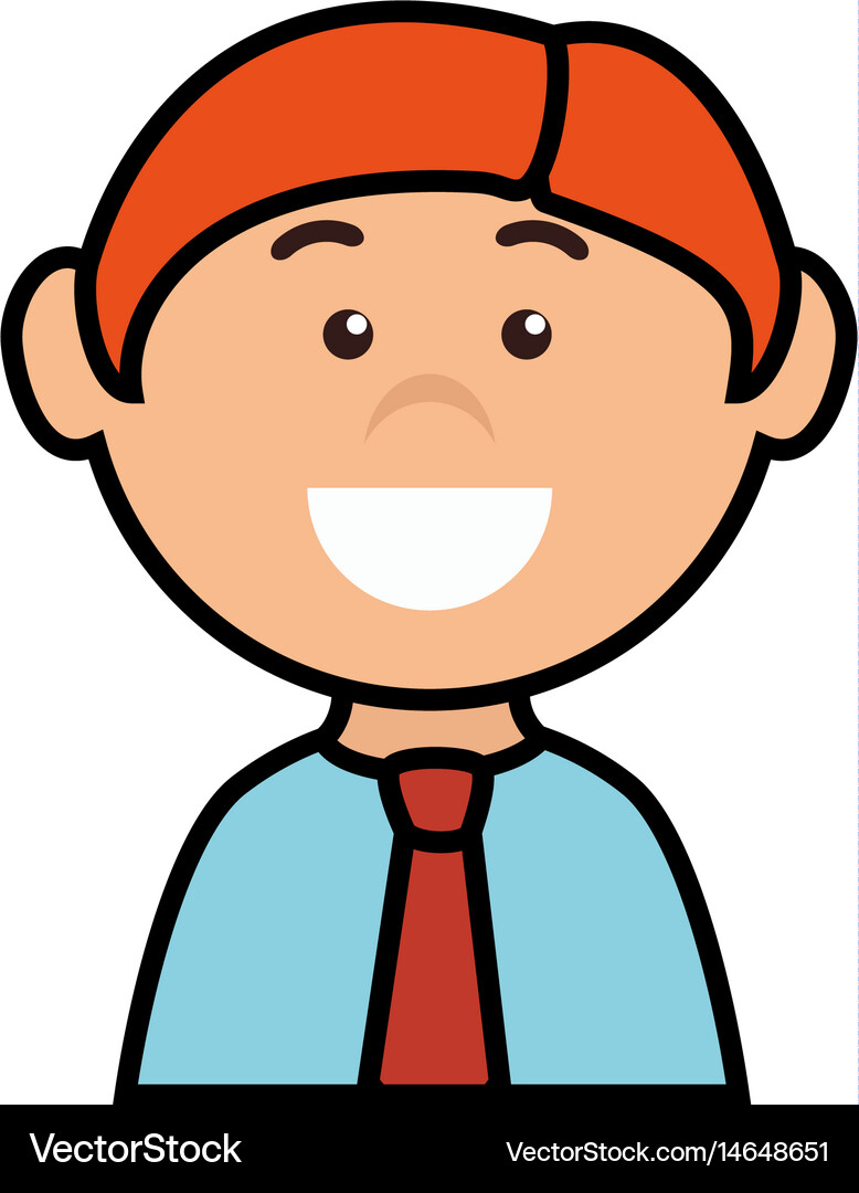 Businessman cartoon profile Royalty Free Vector Image