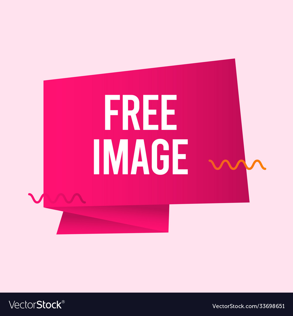 Free image text label template design Royalty Free Vector