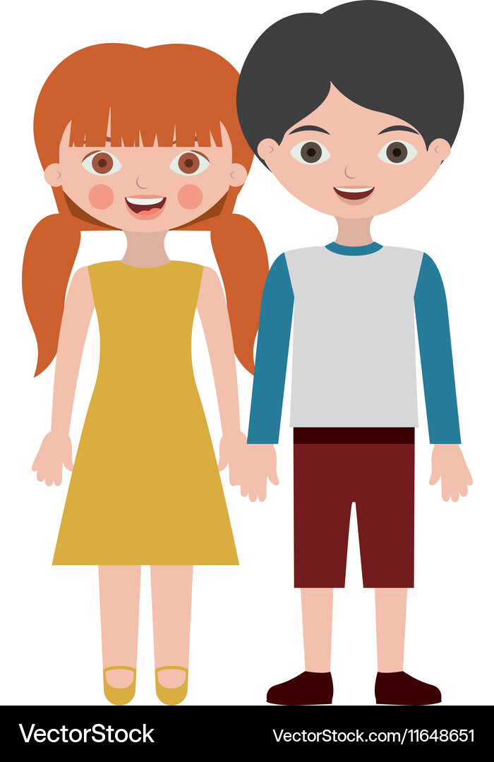 Isolated couple cartoon design Royalty Free Vector Image