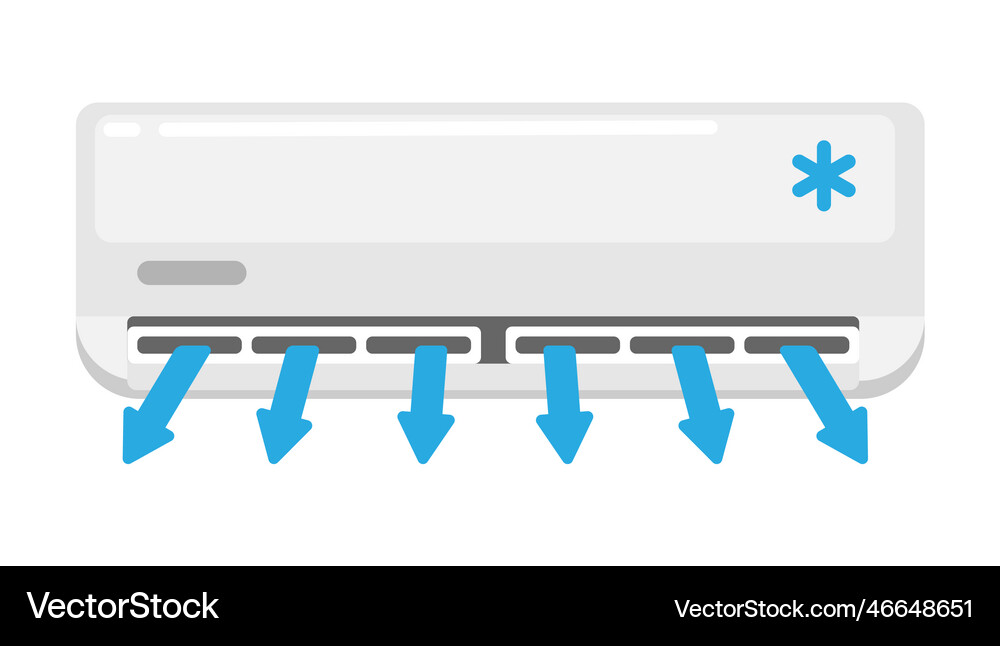 Of wall air conditioner icon or Royalty Free Vector Image