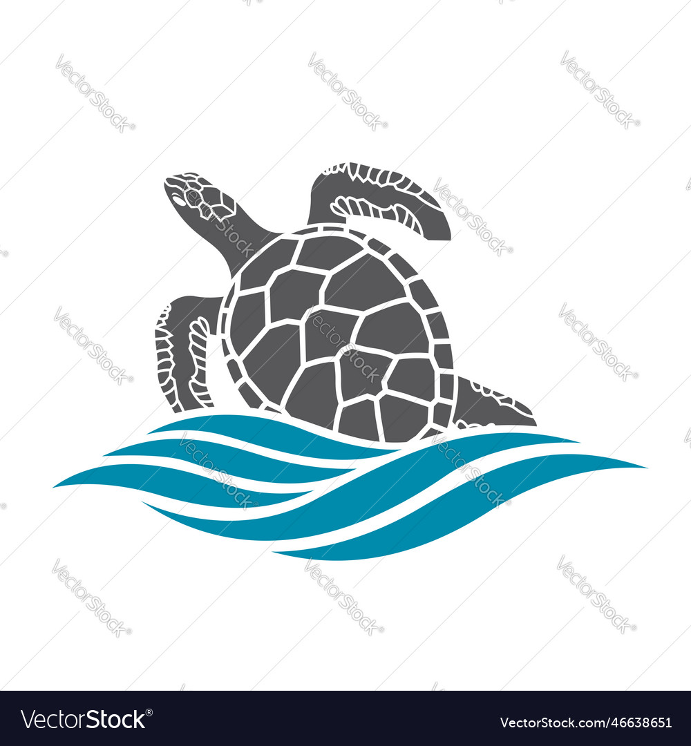 Sea turtle icon Royalty Free Vector Image - VectorStock