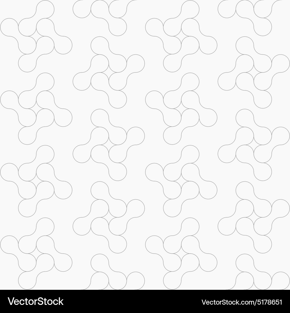 Slim gray rounded shapes forming squares shapes Vector Image