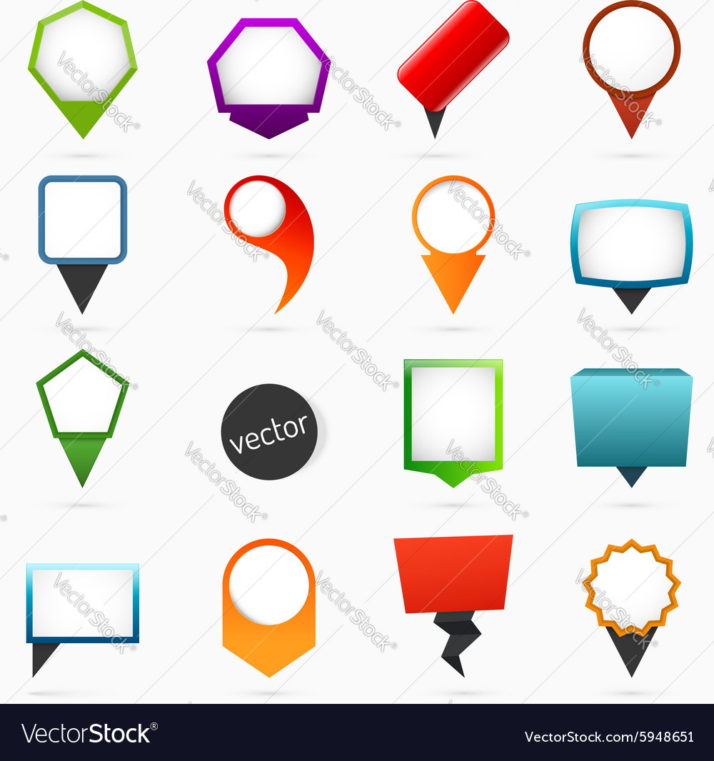 Webdesign pointers Royalty Free Vector Image - VectorStock