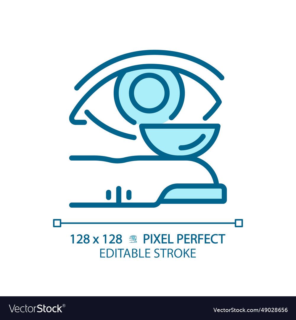 2d customizable simple thin linear blue contact Vector Image