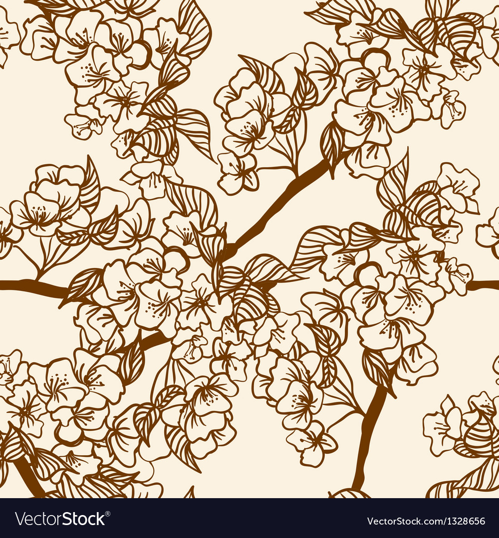 Abstract spring floral background Royalty Free Vector Image
