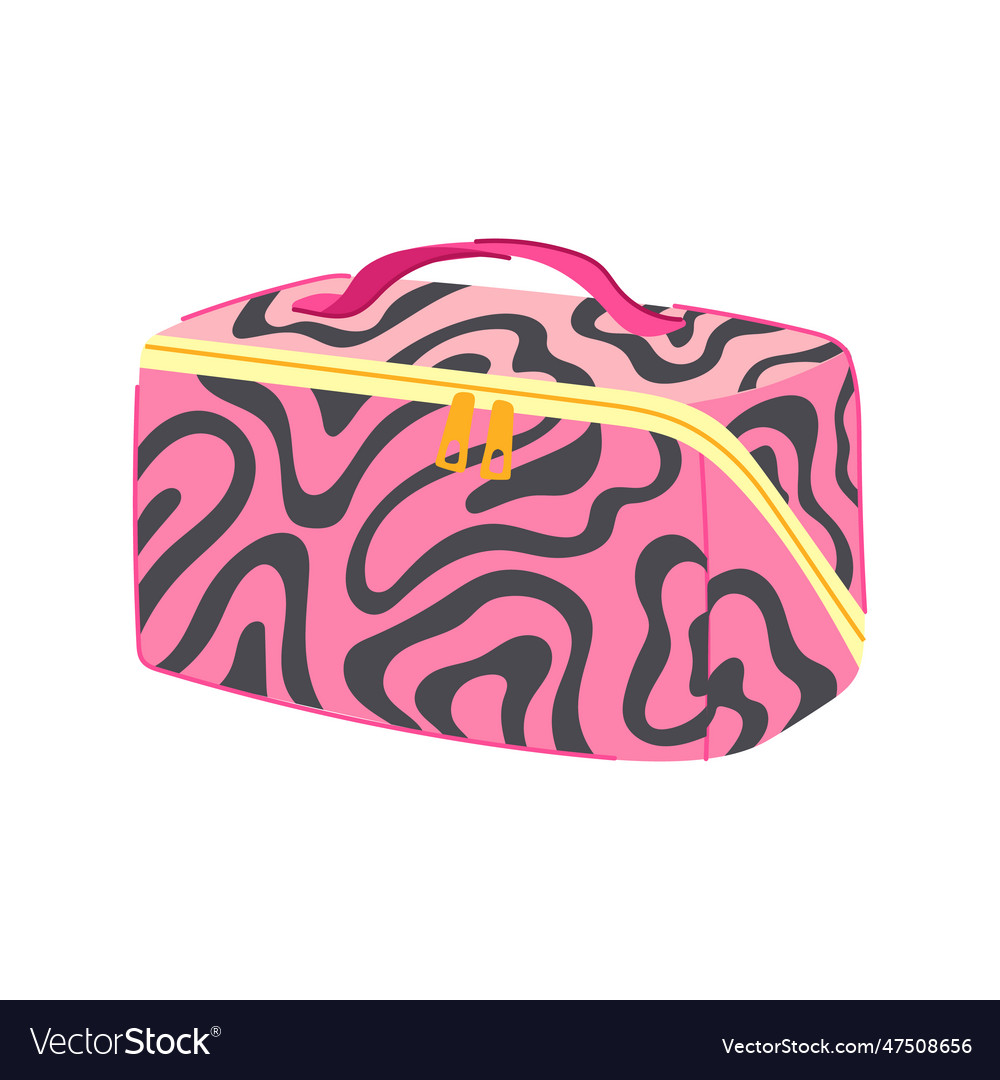 Bag Cosmetic Pouch Cartoon Royalty Free Vector Image
