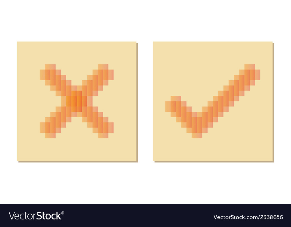 Check marks Royalty Free Vector Image - VectorStock