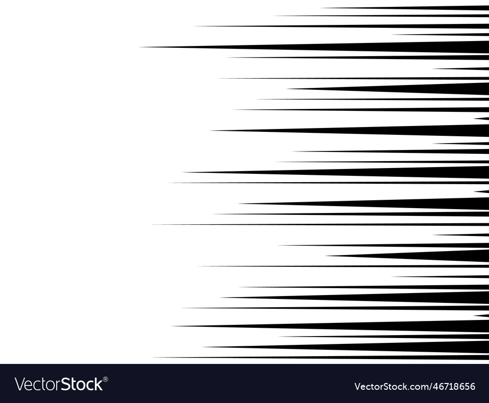 Comic book speed lines set explosion effect Vector Image