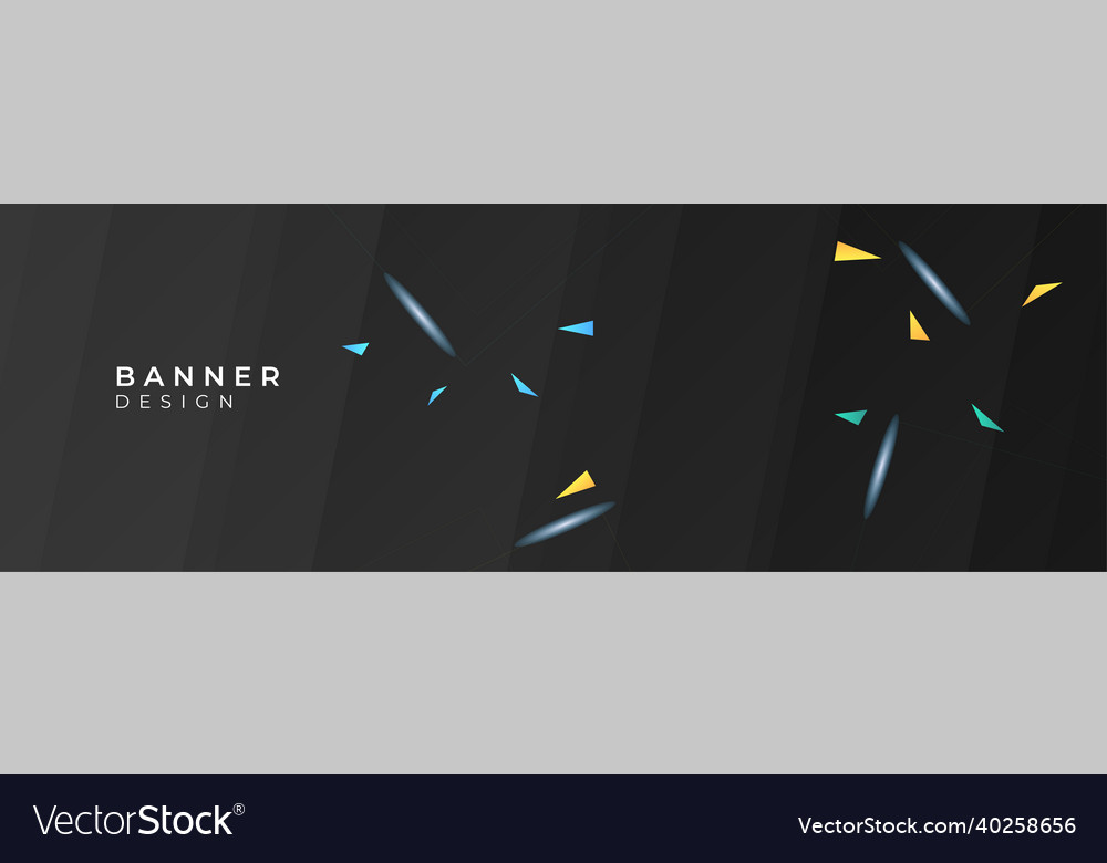 Digital technology header or banners geometric Vector Image