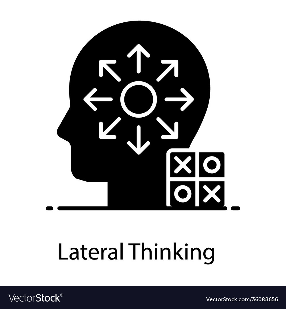 Lateral thinking Royalty Free Vector Image - VectorStock