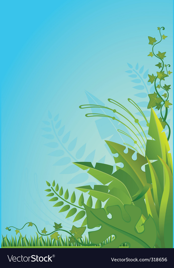 Leafy border Royalty Free Vector Image - VectorStock