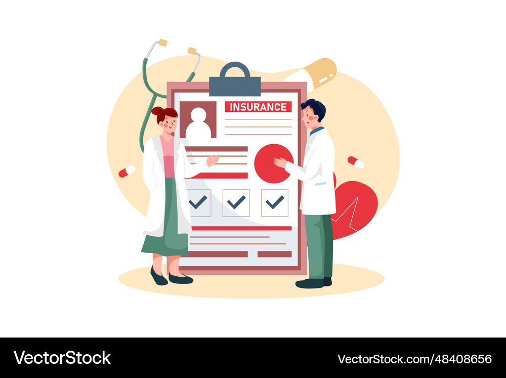 Medical insurance Royalty Free Vector Image - VectorStock