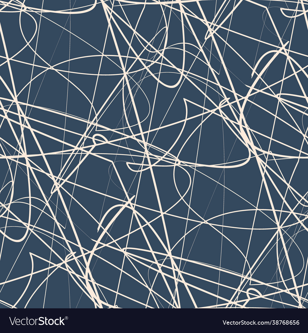 Seamless pattern with a simple abstract drawing Vector Image