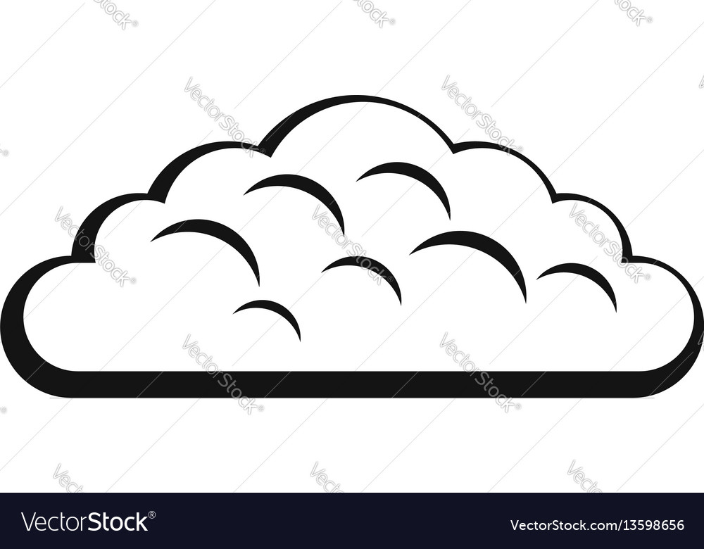 Spring cloud icon simple style Royalty Free Vector Image