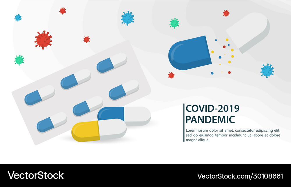 Banner for design covid-2019 coronavirus Vector Image