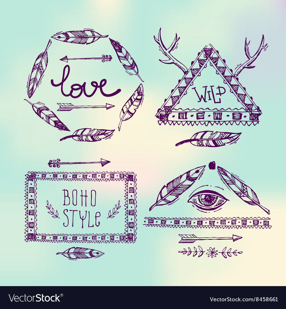 Boho Royalty Free Vector Image - VectorStock