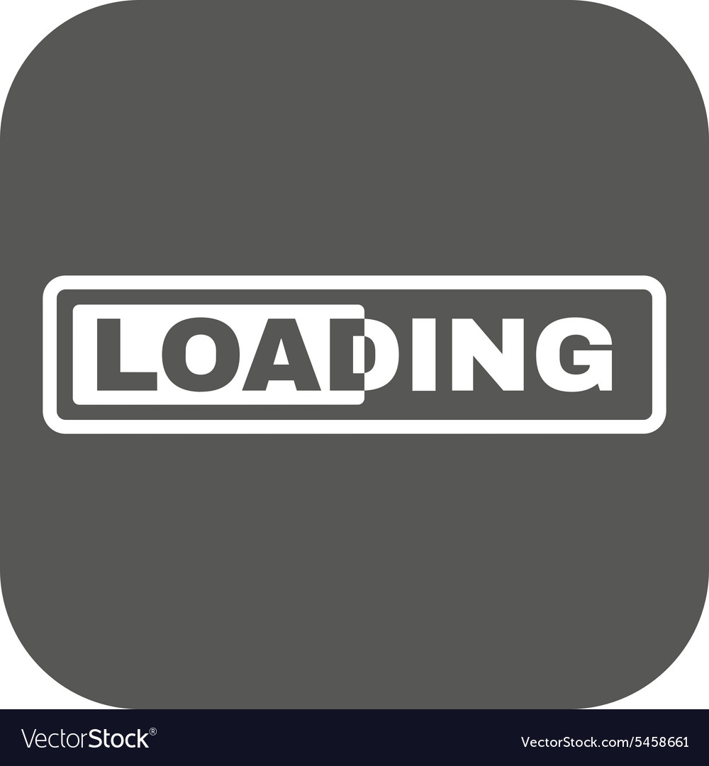 Loading icon preloader symbol flat Royalty Free Vector Image