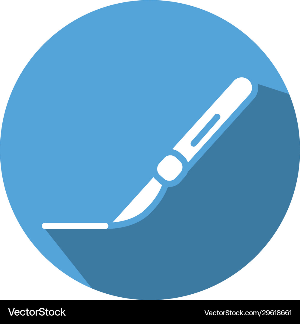 Medical cutter tool block style icon Royalty Free Vector