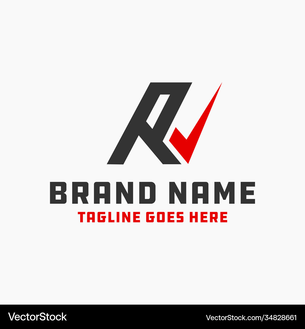 Modern financial r letter logo Royalty Free Vector Image