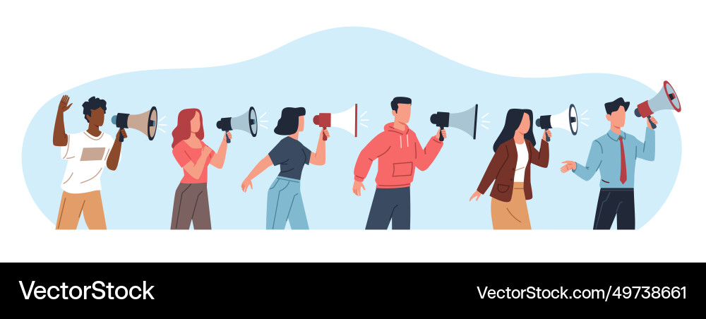 People communicate important and valuable Vector Image