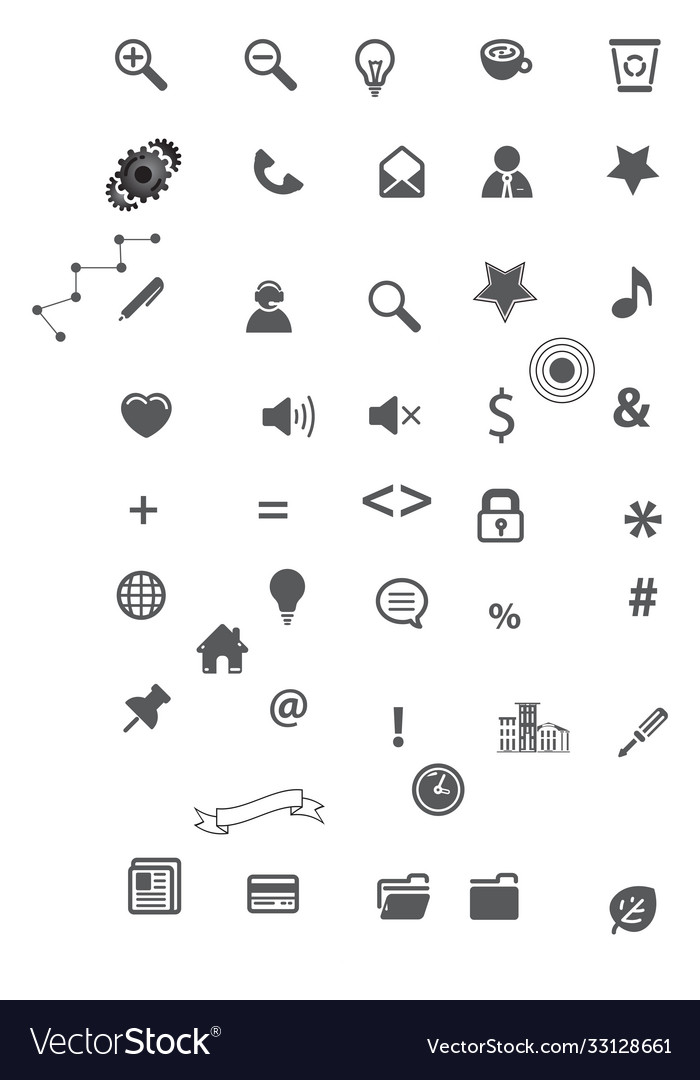 Universal-icon-set Royalty Free Vector Image - VectorStock
