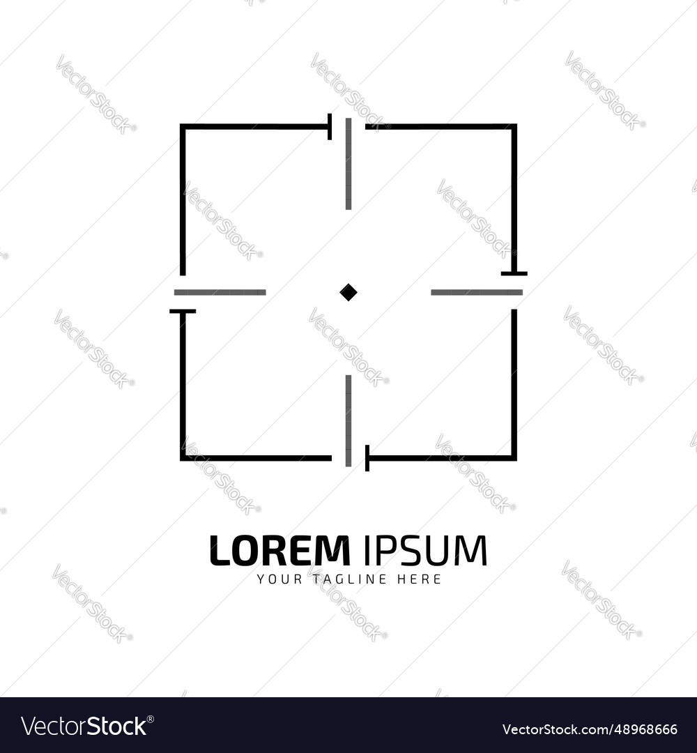 Mastering the bullseye precision crosshair logo Vector Image Mastering the bullseye precision crosshair logo Vector Image