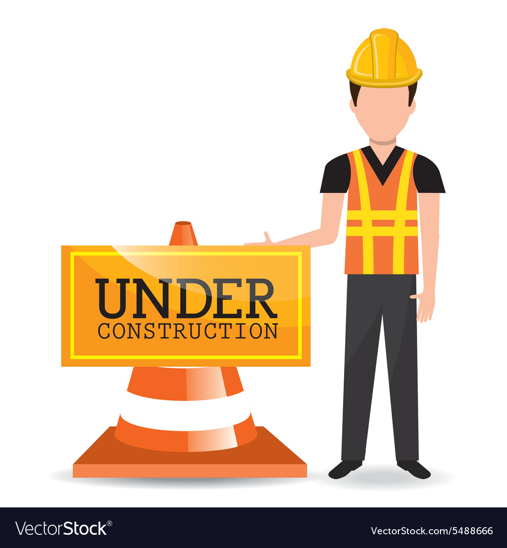 Under construction design Royalty Free Vector Image