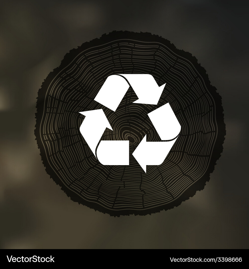 Wooden rings annual design Royalty Free Vector Image