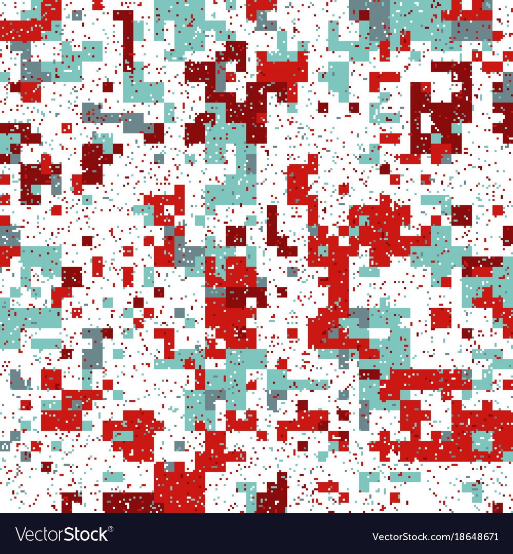 Christmas pixel pattern Royalty Free Vector Image