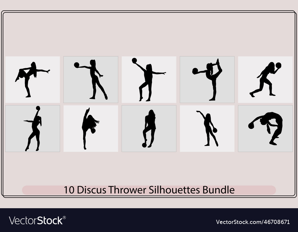 Discus thrower thrower Royalty Free Vector Image
