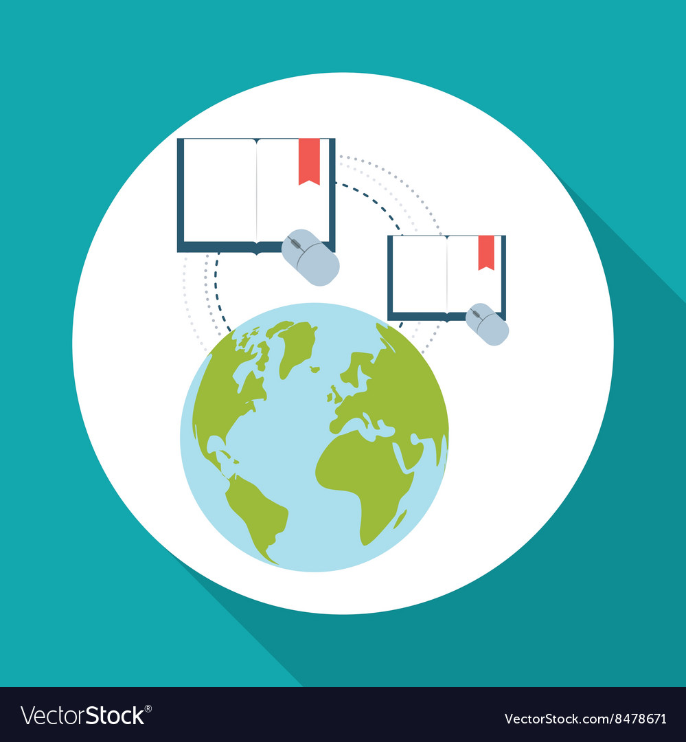 Flat about technology design Royalty Free Vector Image