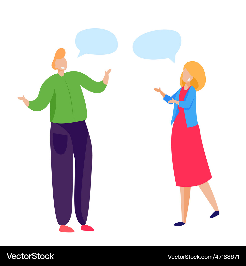 Friends talking and greeting each other Royalty Free Vector