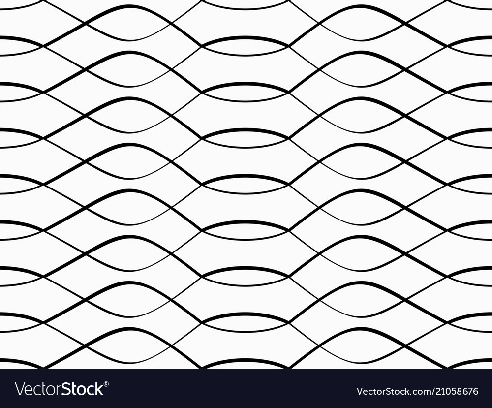 Abstract geometric pattern with waves Royalty Free Vector