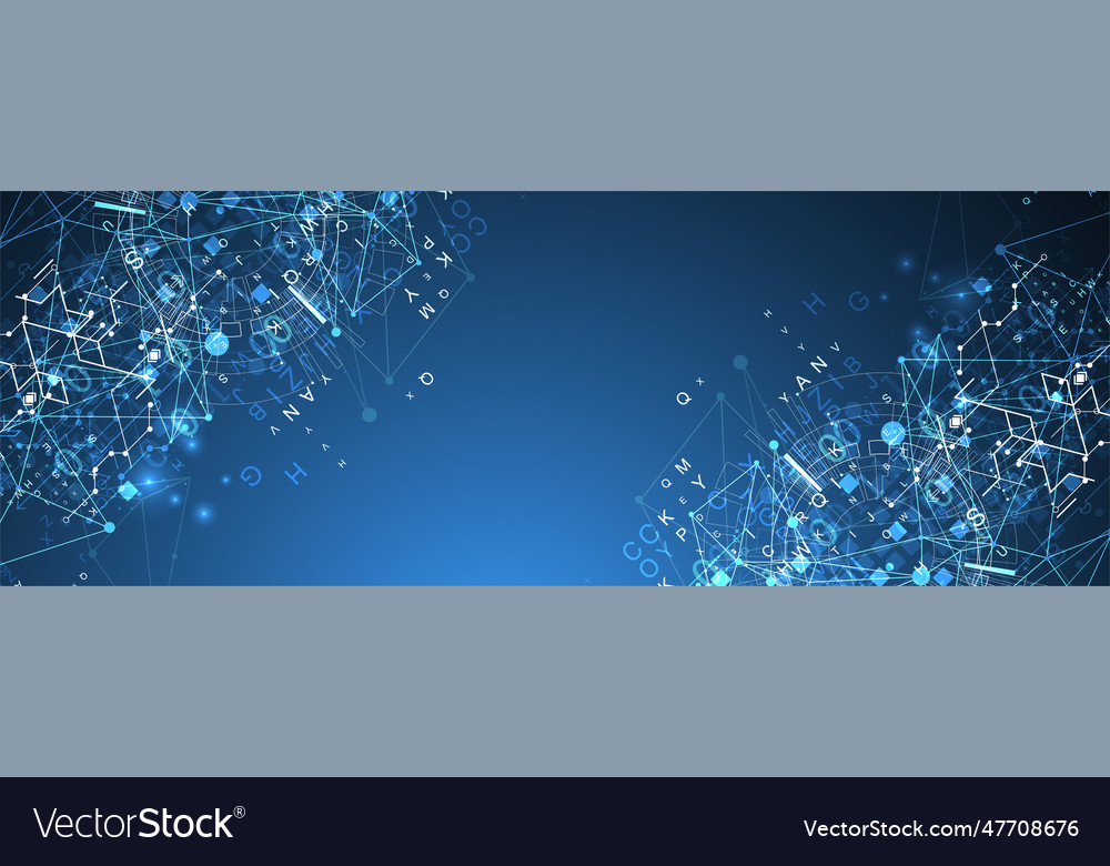 Abstract technology concept with plexus effect Vector Image Abstract technology concept with plexus effect Vector Image