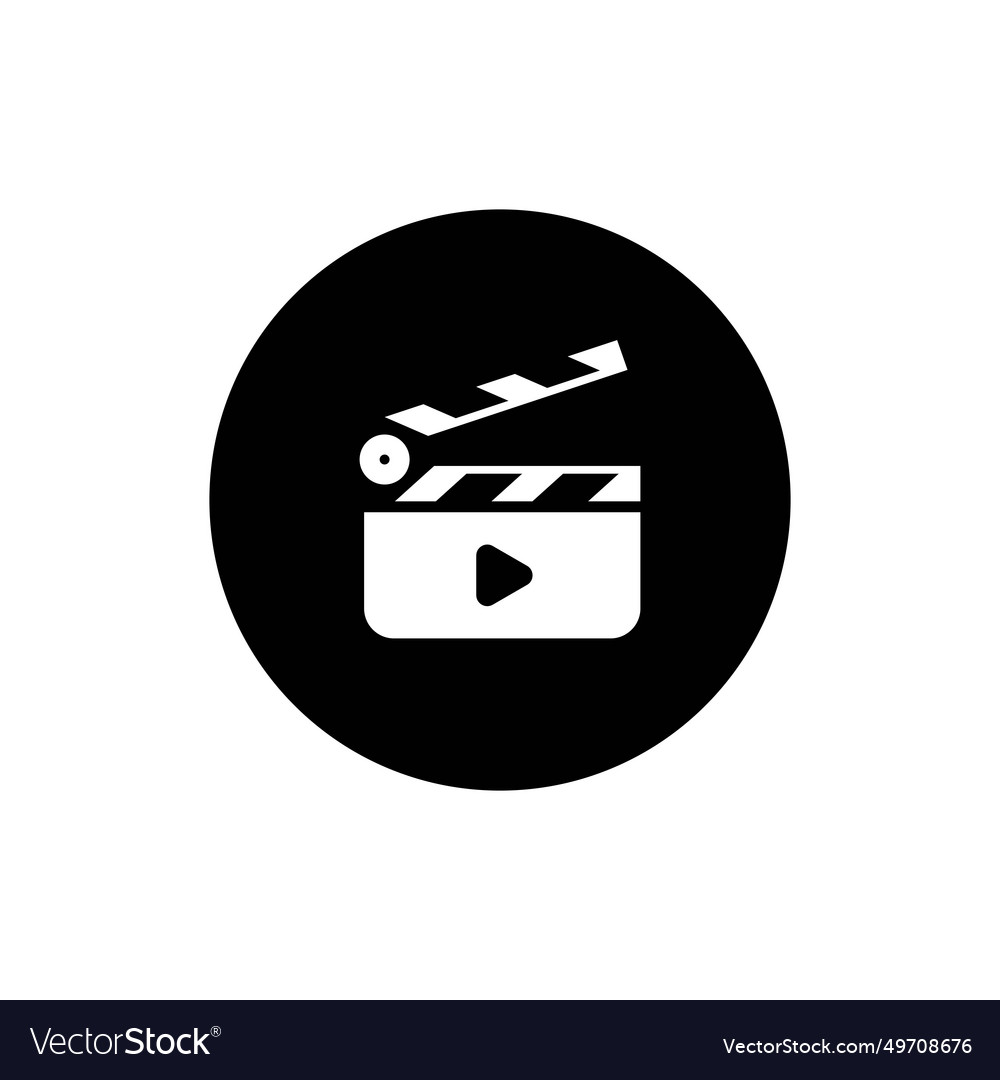 Clapper board icon Royalty Free Vector Image - VectorStock