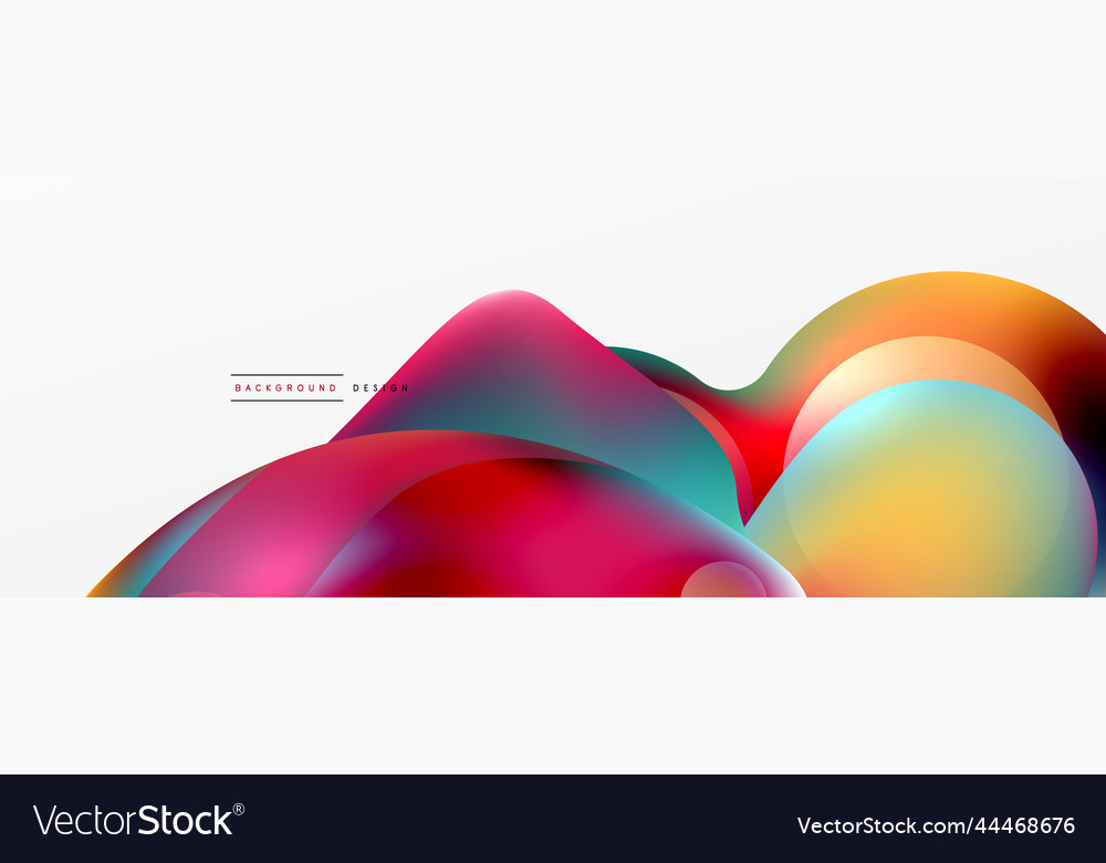 Fluid abstract background liquid color gradients Vector Image