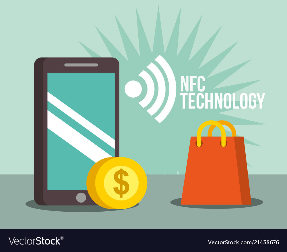 Nfc payment technology Royalty Free Vector Image