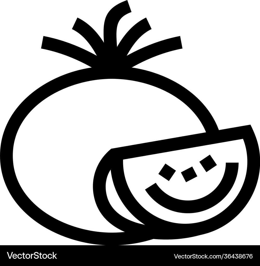 Tomato icon or logo isolated sign symbol Vector Image