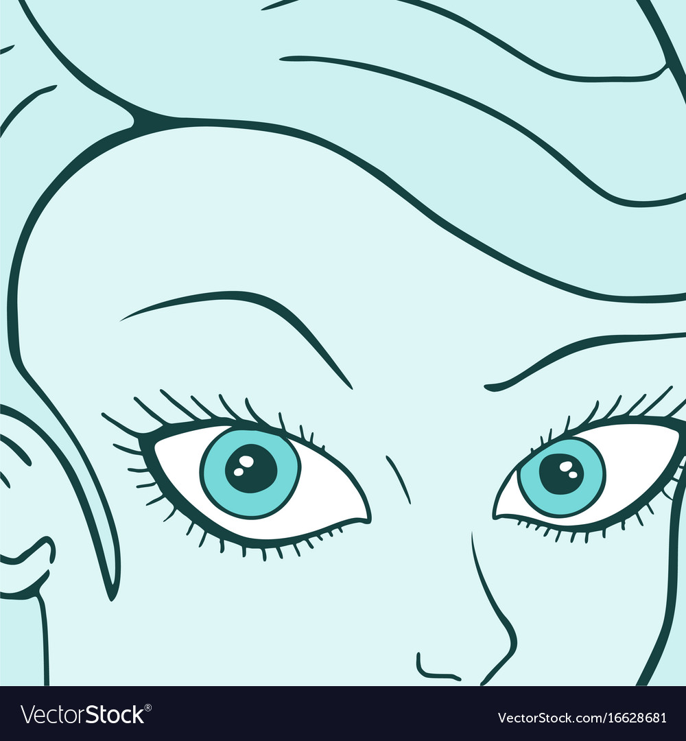 Blue face Royalty Free Vector Image - VectorStock