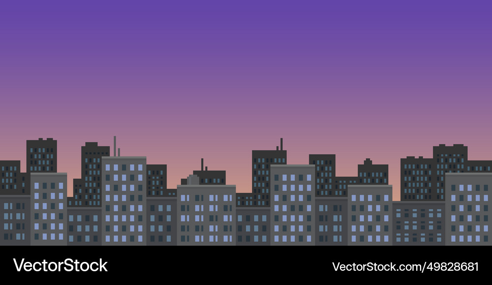 City high rise buildings Royalty Free Vector Image
