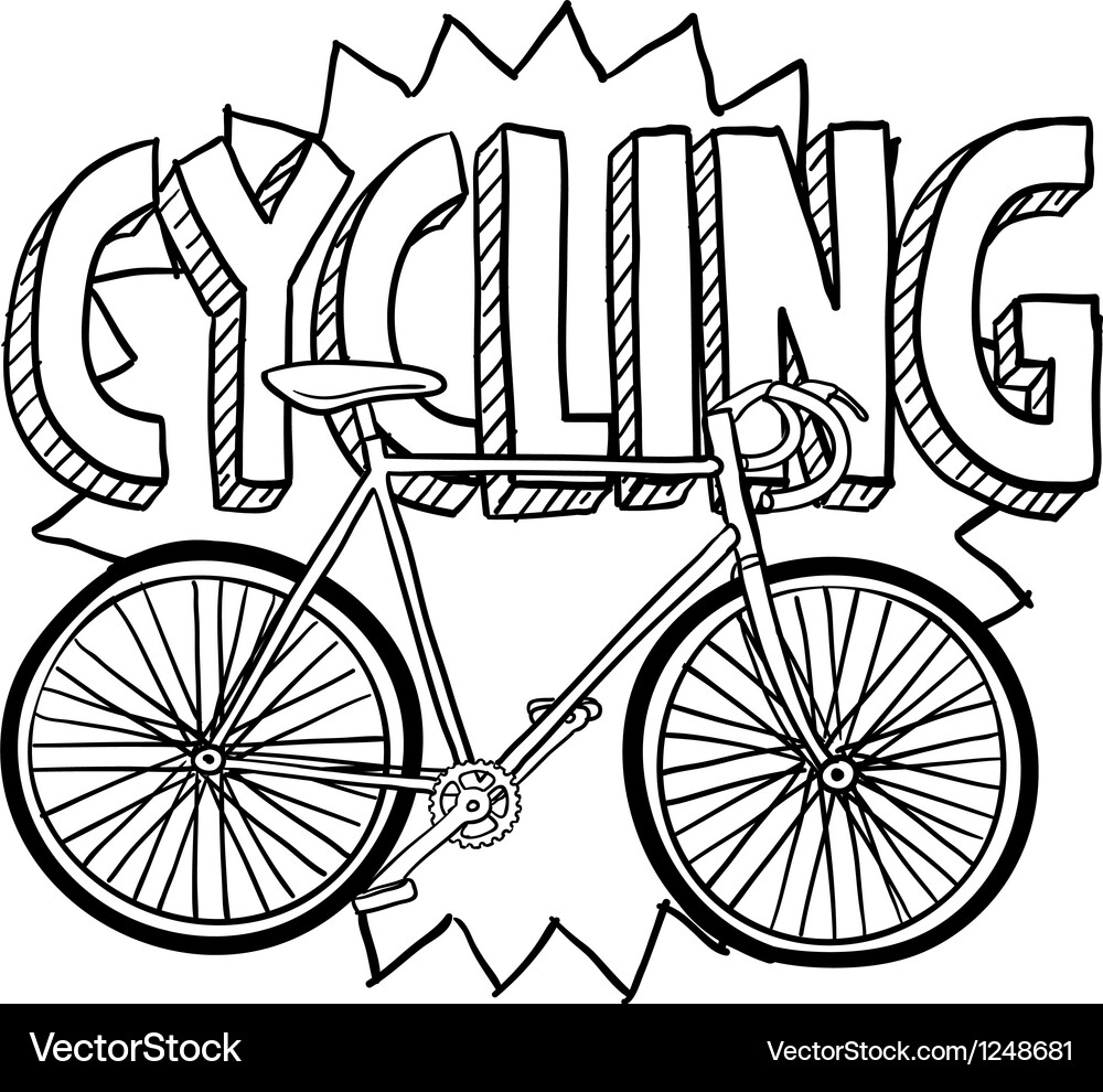 Cycling Royalty Free Vector Image - VectorStock