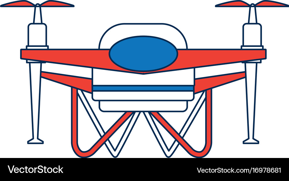 Drone technology unmanned aerial vehicle icon Vector Image