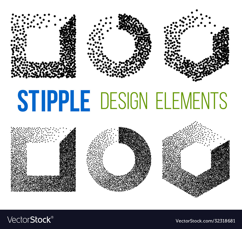 Stipple effect Royalty Free Vector Image - VectorStock