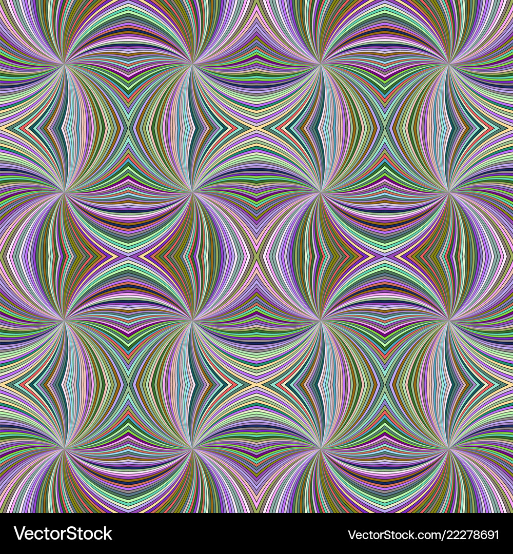 Colorful seamless abstract hypnotic swirling ray Vector Image