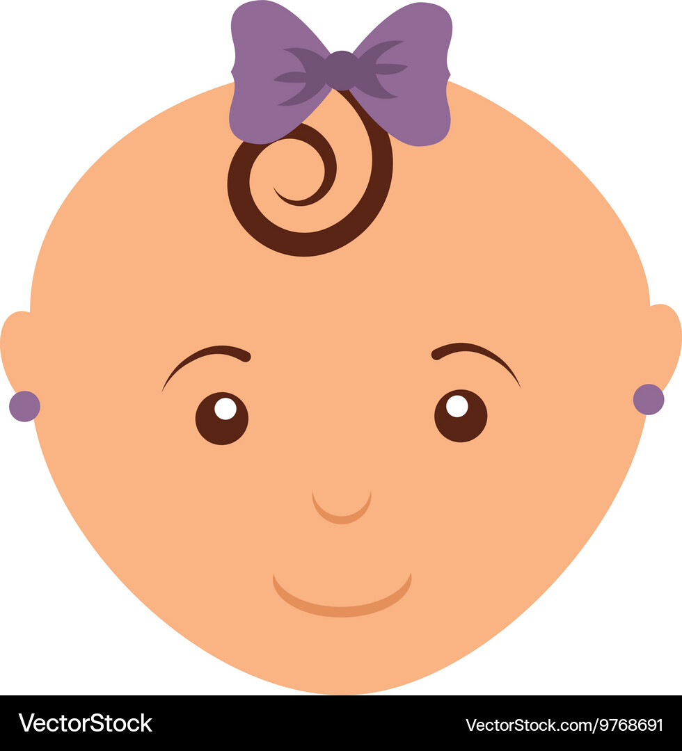 Little baby isolated icon design Royalty Free Vector Image