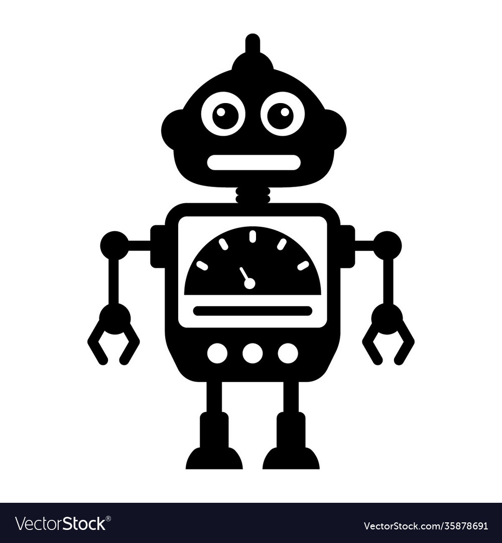 Robot test Royalty Free Vector Image - VectorStock