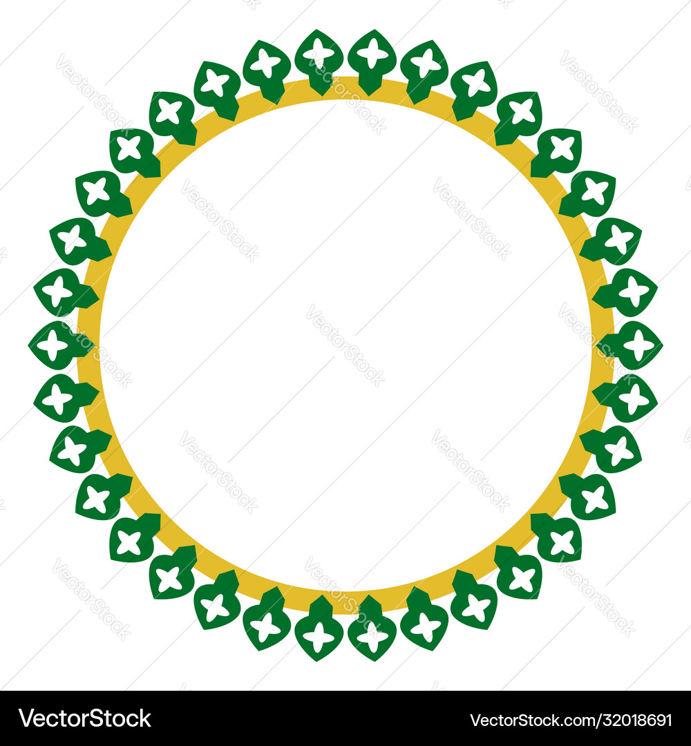 Seamless circle decoration traditional house Vector Image