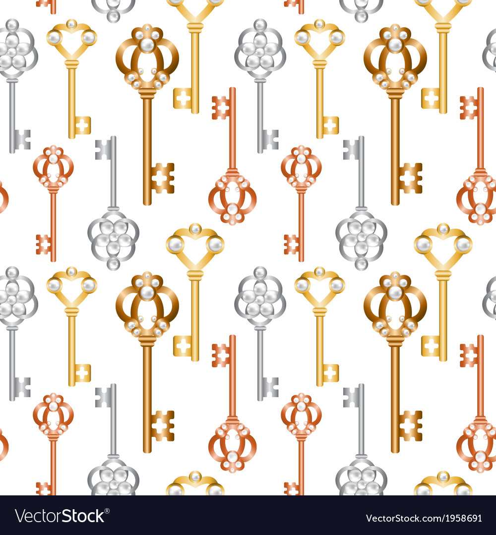 Skeleton keys Royalty Free Vector Image - VectorStock