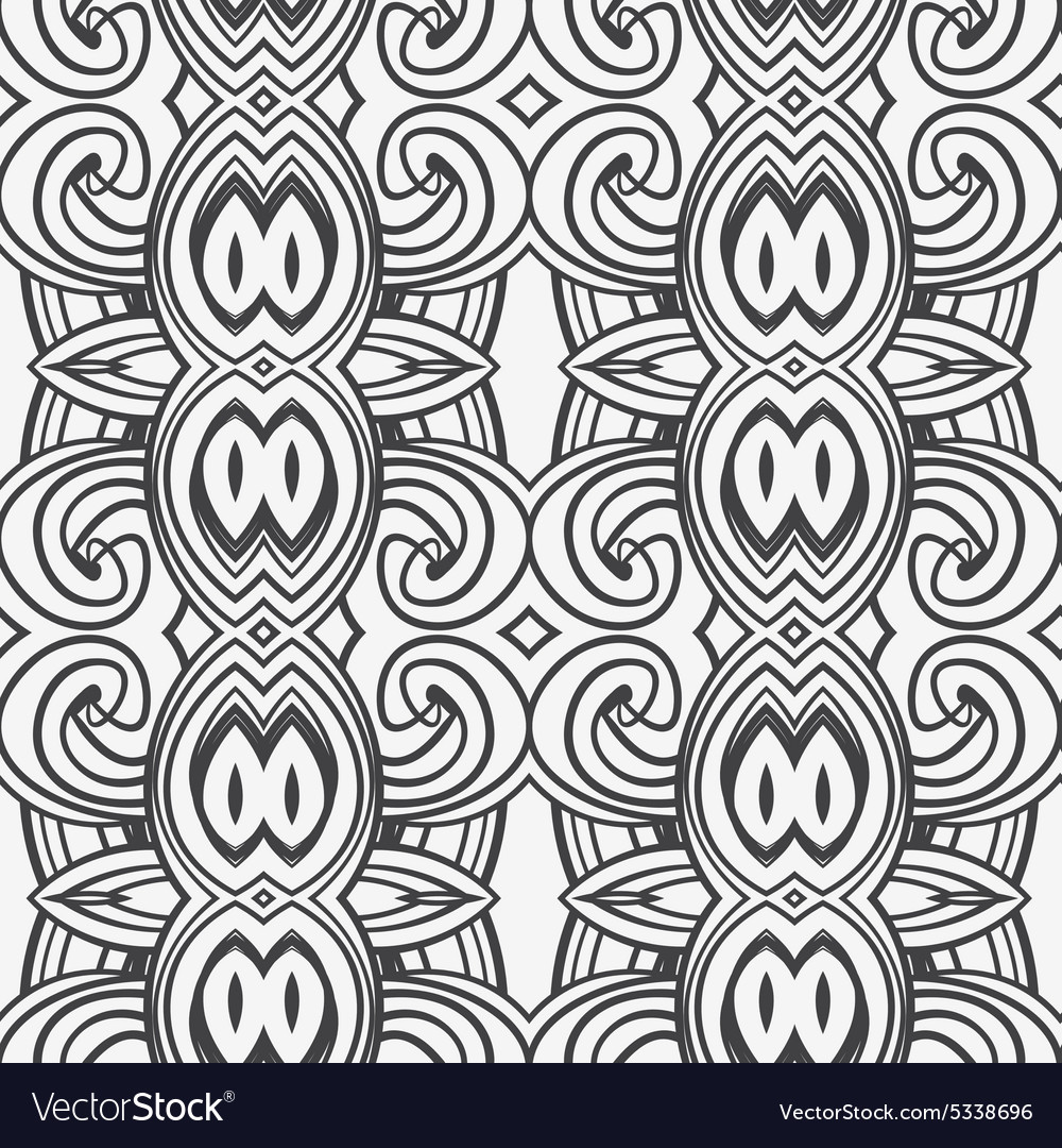 Abstract seamless ornament pattern Royalty Free Vector Image