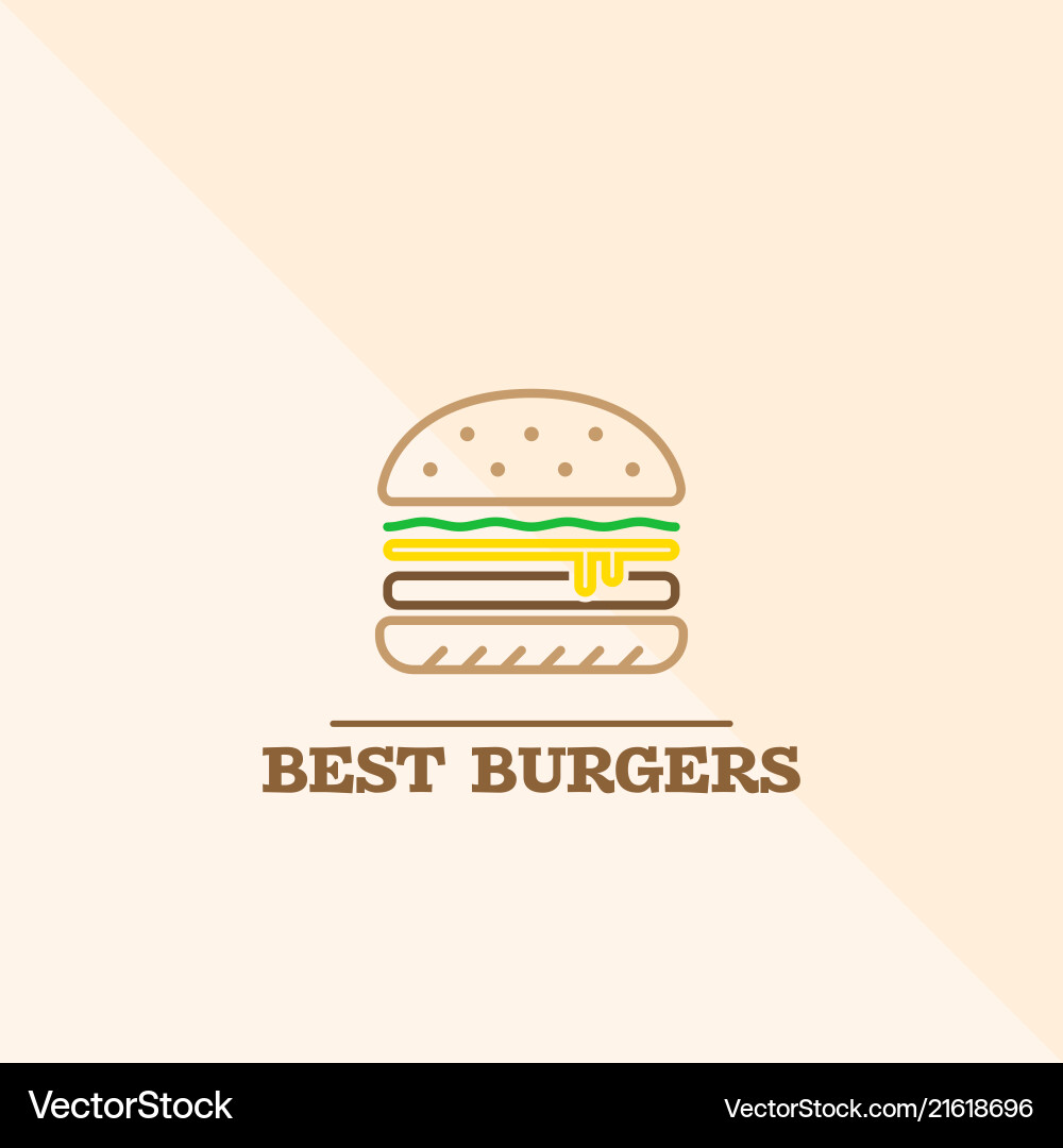 Best burgers icon Royalty Free Vector Image - VectorStock
